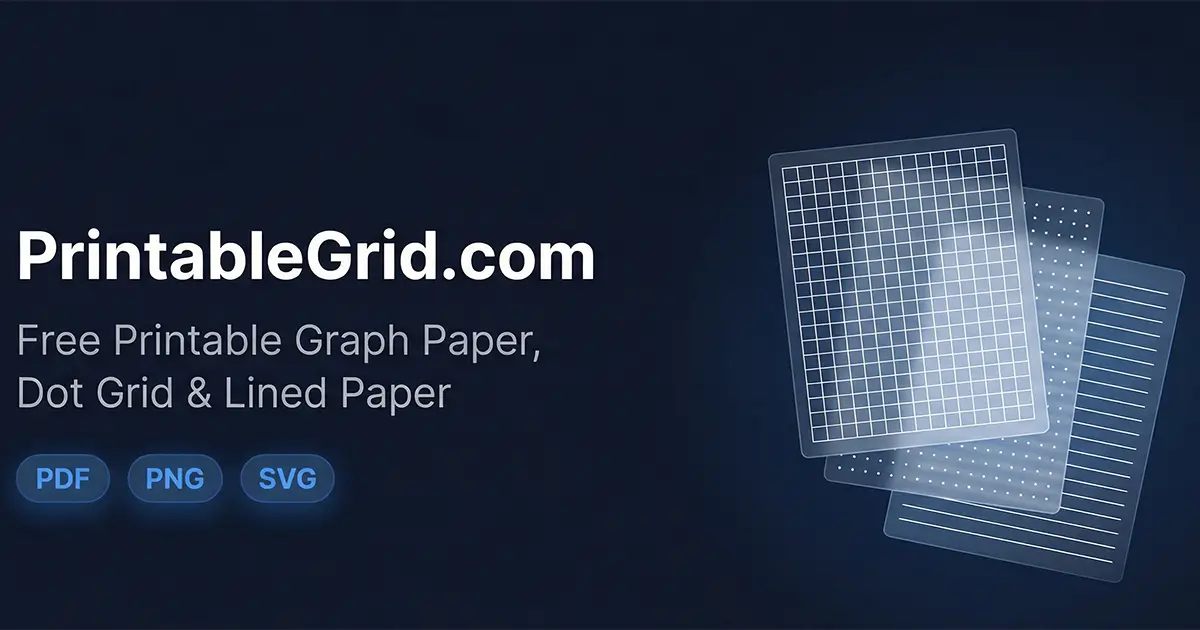 Free Printable Graph Paper, Dot Grid & Lined Paper